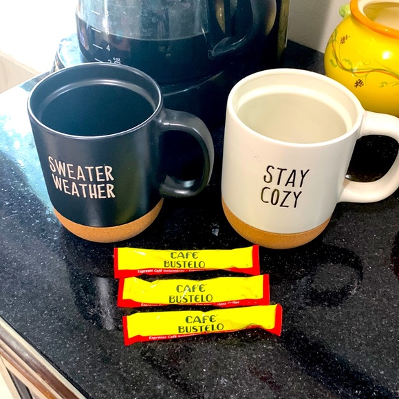 stay cozy | Kitchen | Set Of Coffee Cups With Bottom Of Korch Safe Wash ...